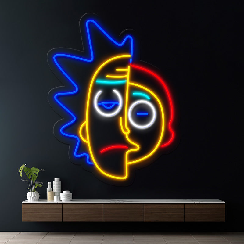 Rick and Morty Led Neon Sign Room Decor Sign Light